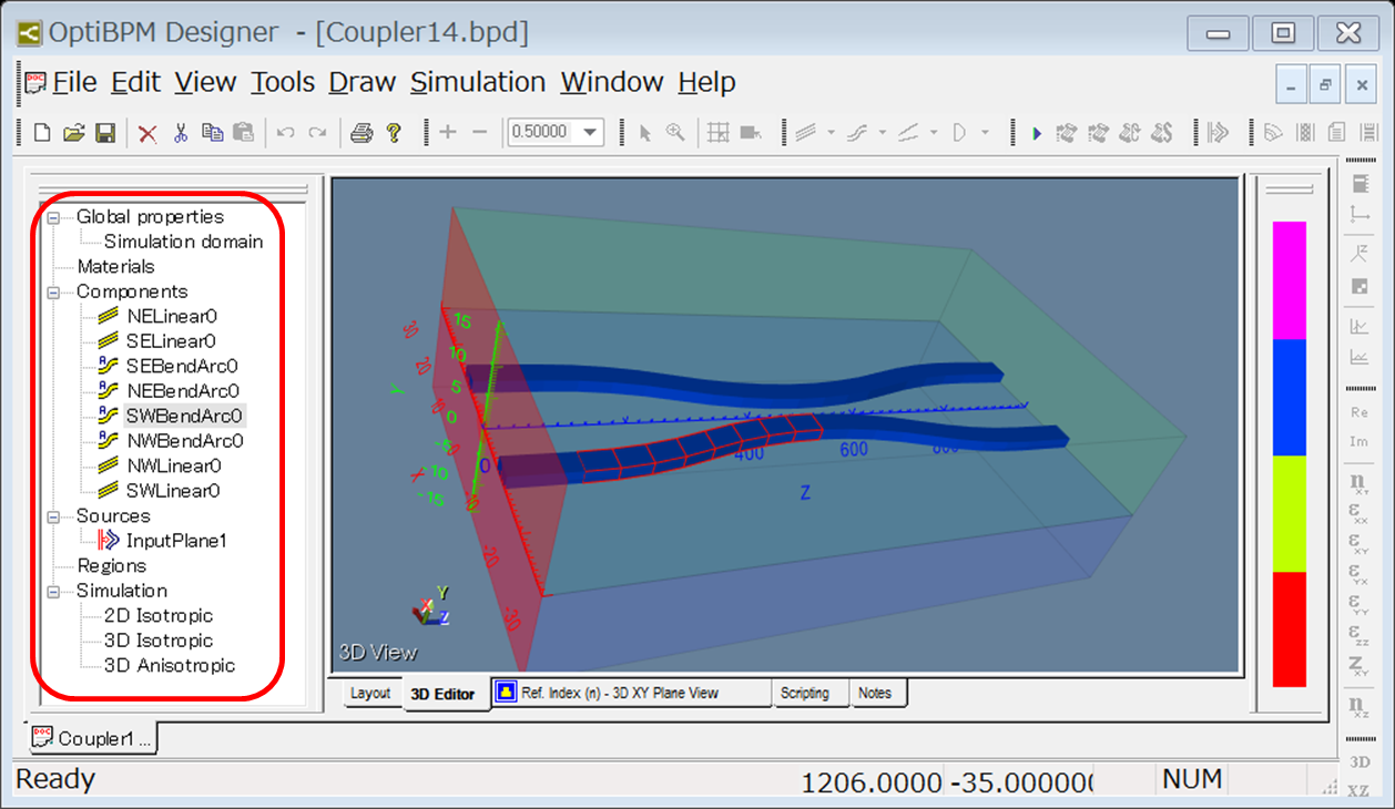 Optiwave：OptiBPM Version 13.0：オプティウェーブ日本オフィス